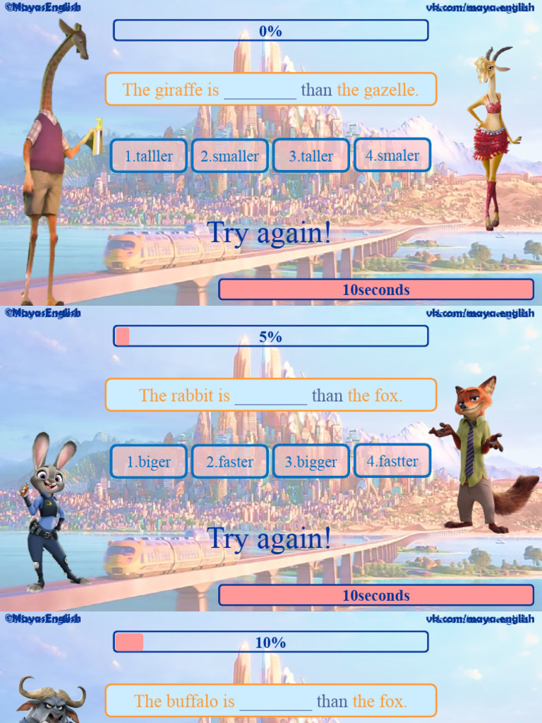 Zootopia Comparatives | PDF