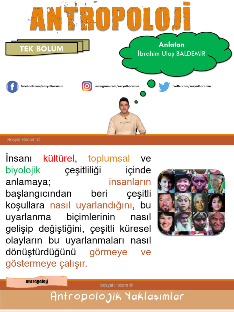 Antropoloji (Sosyal Hocam) | PDF