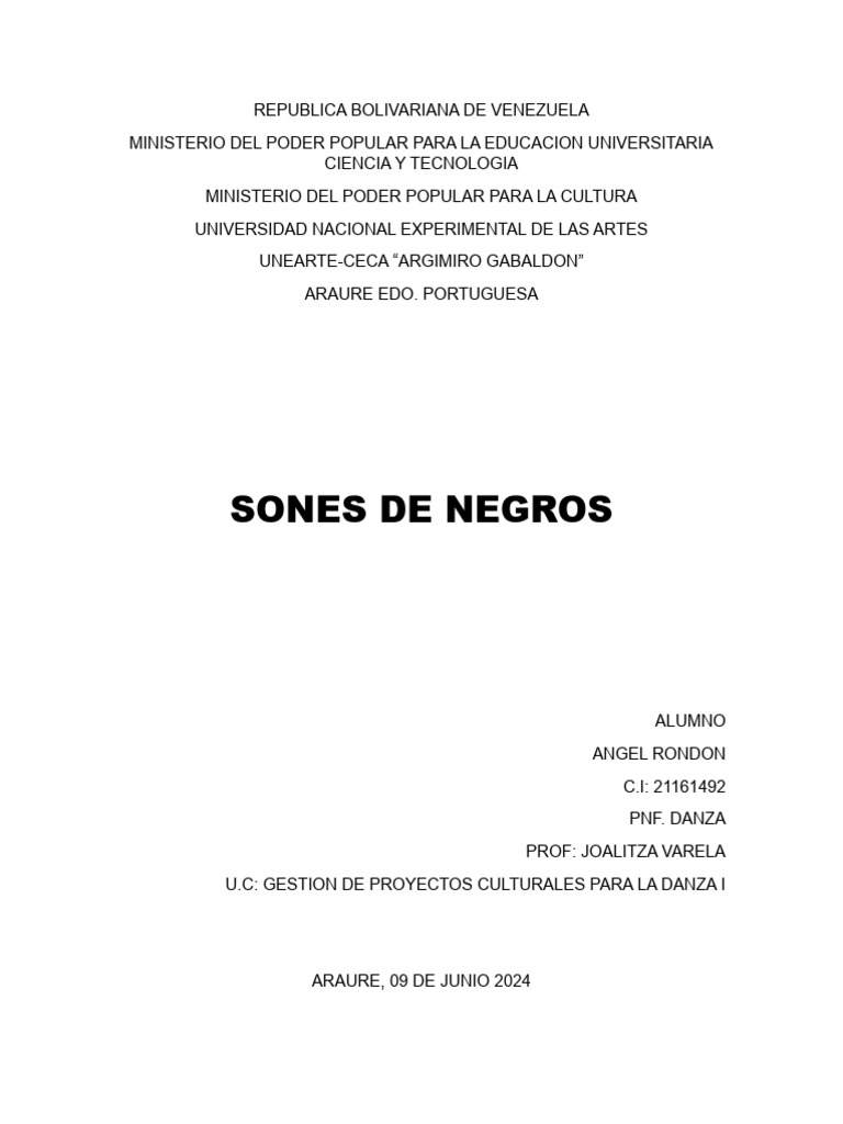 Sones de Negros | PDF | Arte