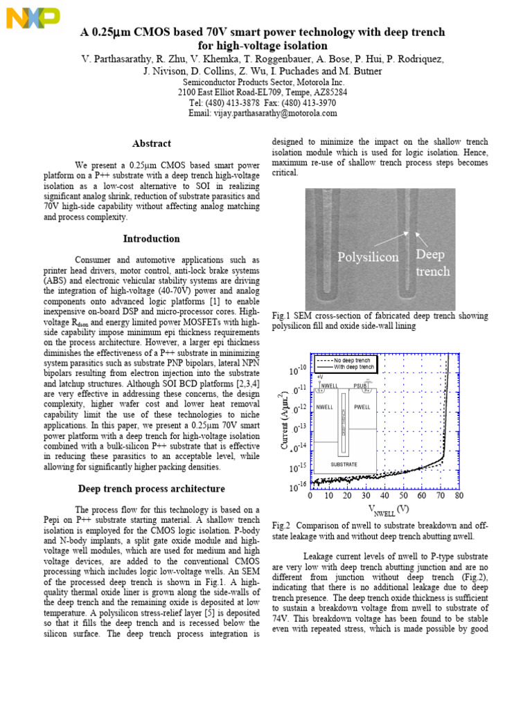 Iedm 2002 Vijay P Smartmos | PDF | Mosfet | Cmos
