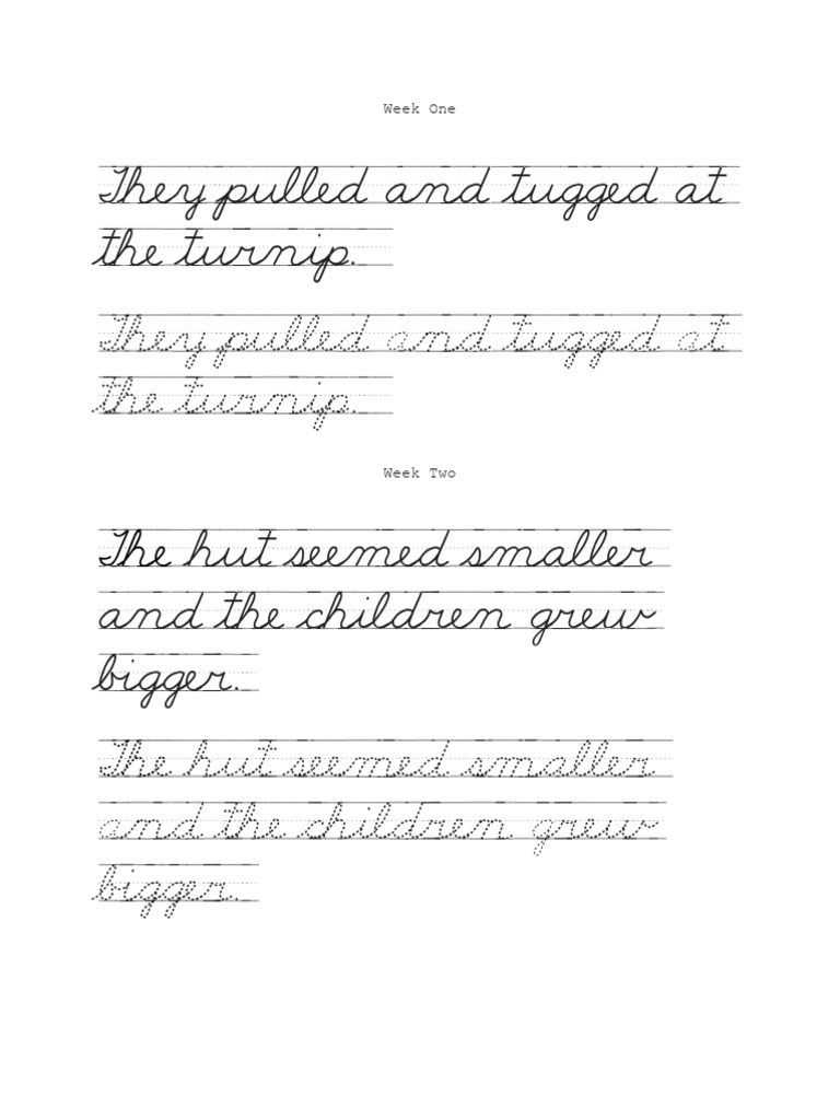 Cursive Pages Second Edition Level 1 LA | PDF