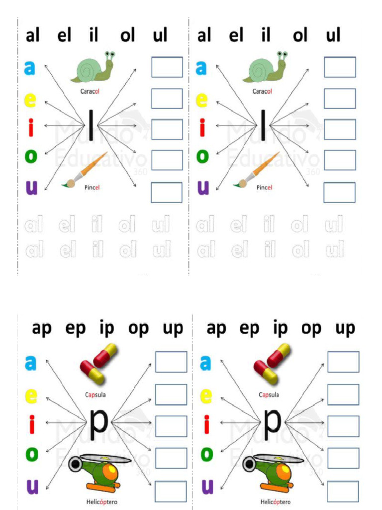 SILABAS INDIRECTAS 1° BASICO | PDF