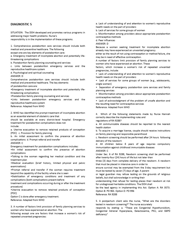 B Answer Key | PDF | Tuberculosis | Family Planning