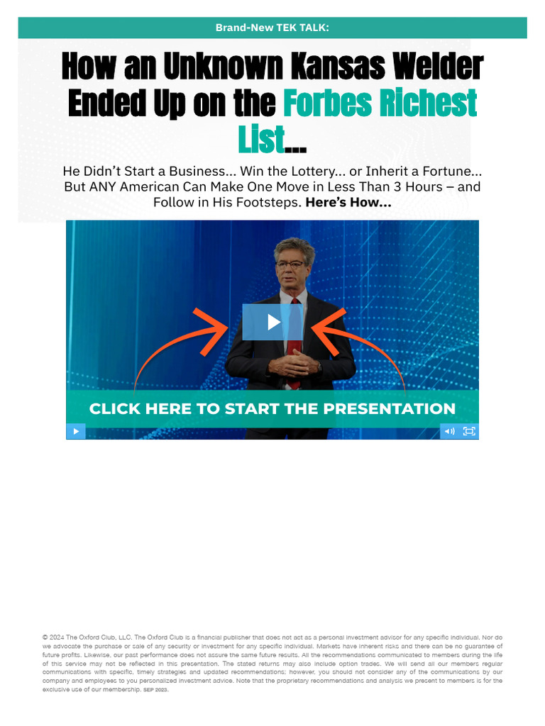 Kansas Welder Forbes Rich List | PDF