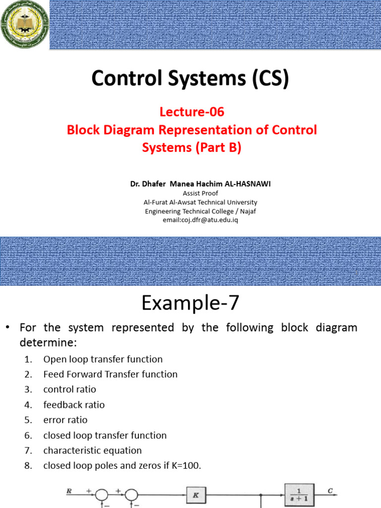 Lecture 06 2 | PDF | Control Theory | Electricity