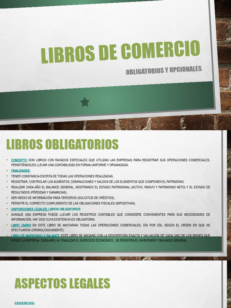 Libros de Comercio | PDF | Contabilidad | Hoja de balance