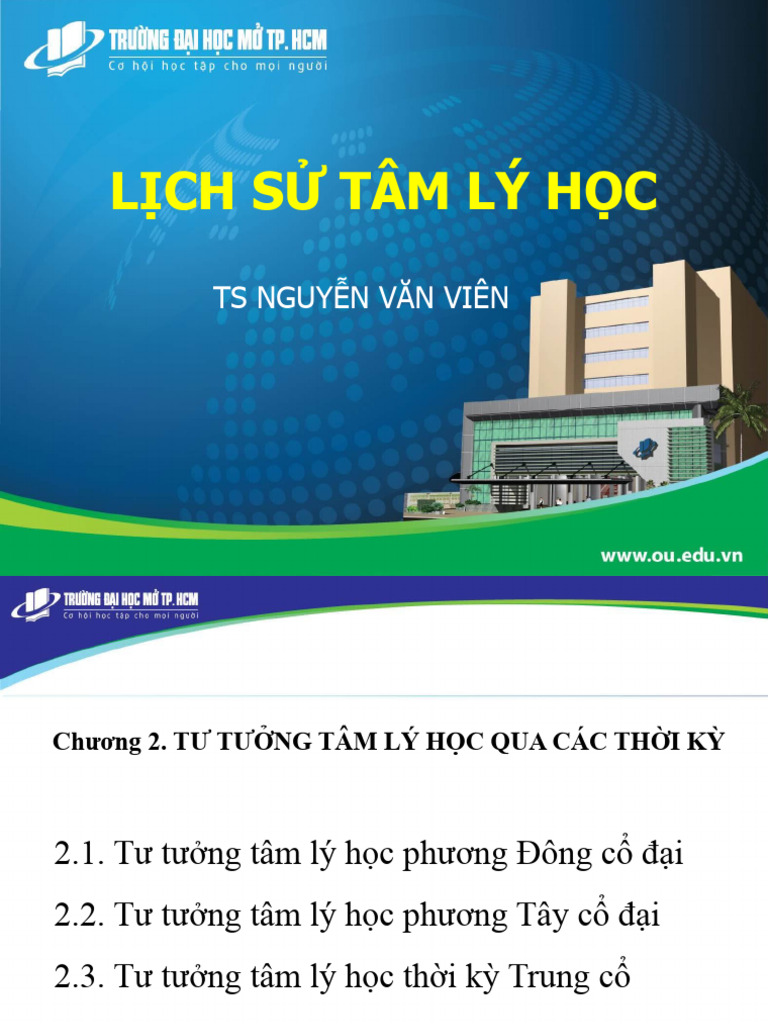 Chuong 2 - Tu Tuong TLH Qua Cac Thoi Ky | PDF