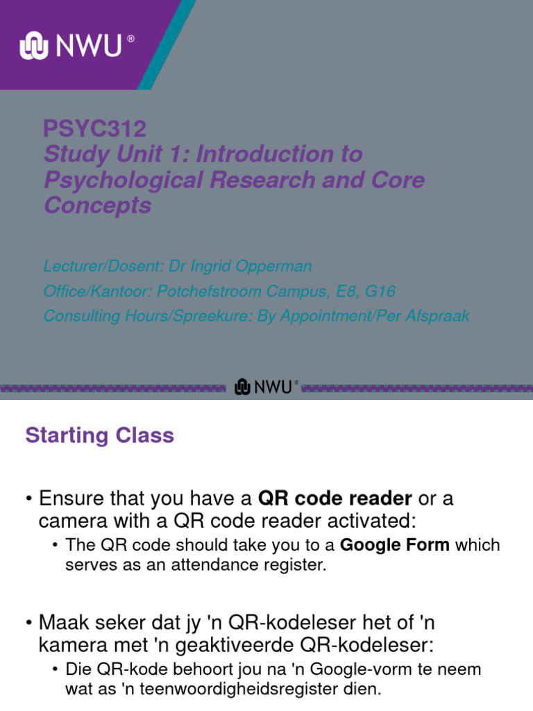 PSYC312 SU1 Lec1 2 2024 PDF | PDF | Quantitative Research | Inductive Reasoning