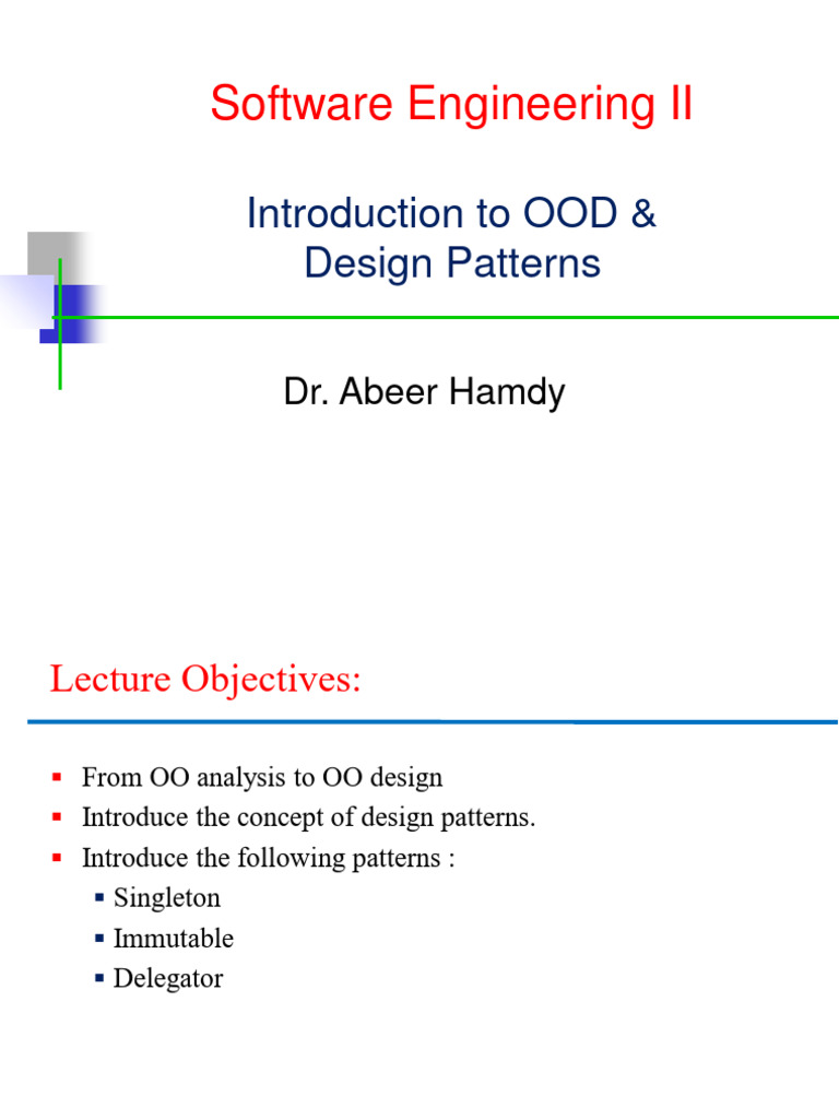 L3-1 Introd. To OODDesign Patterns | PDF | Class (Computer Programming ...