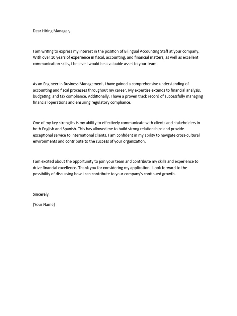 Dear Hiring Manager | PDF