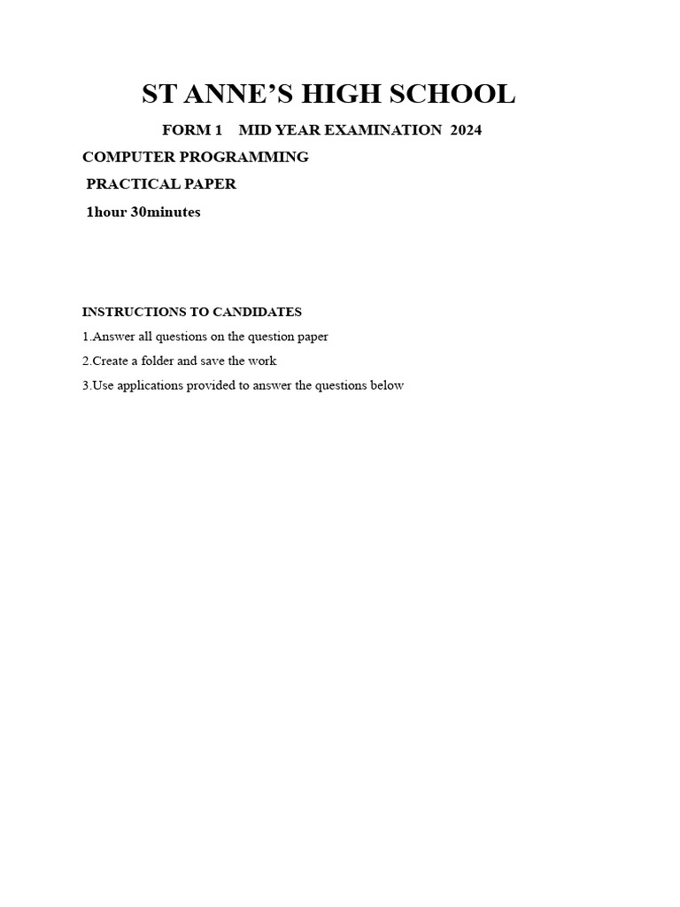 Programming Paper | PDF