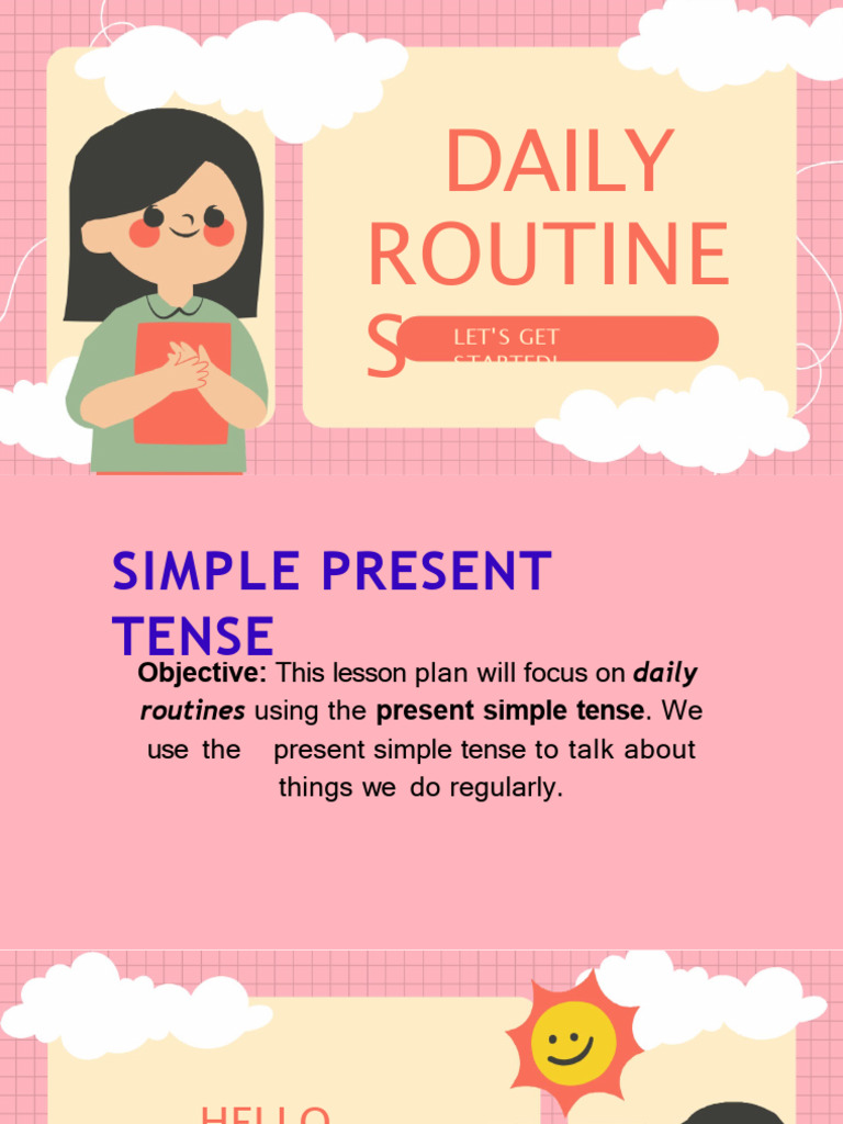 Daily Routines Lesson Plan | PDF | Teaching Methods & Materials