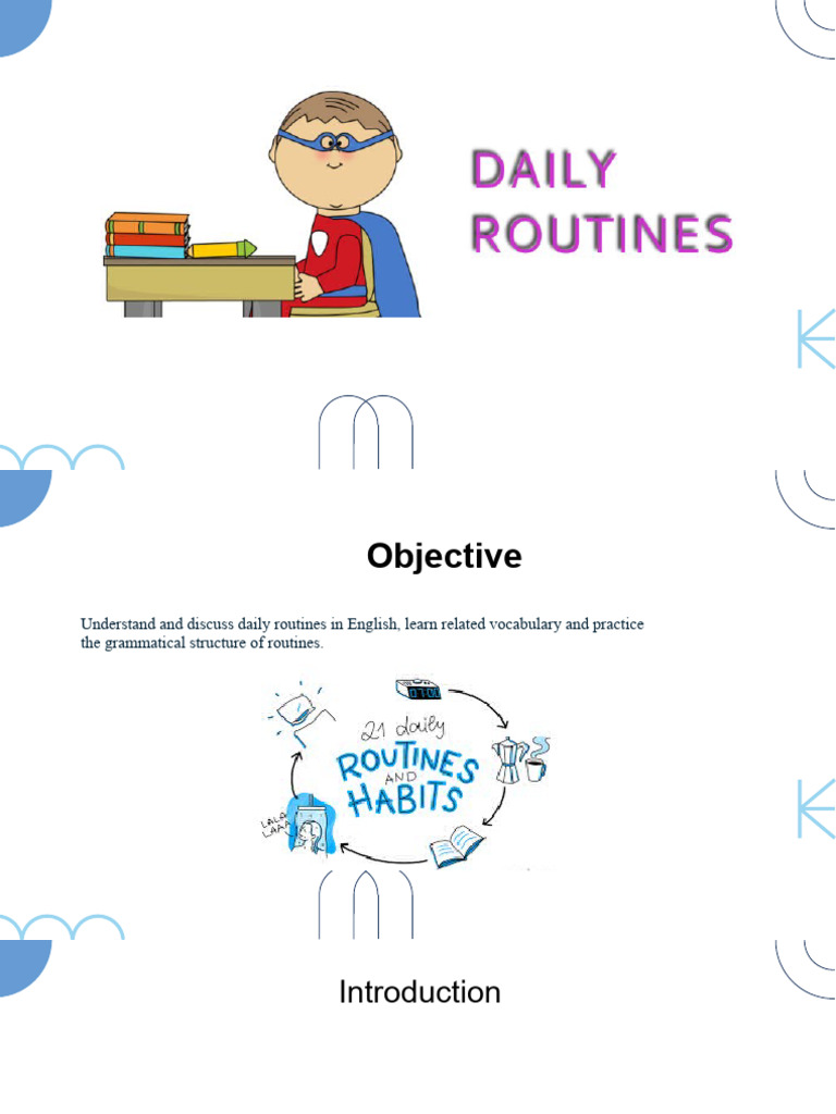 Slidesgo Daily Routines Vocabulary Embracing The Everyday ...