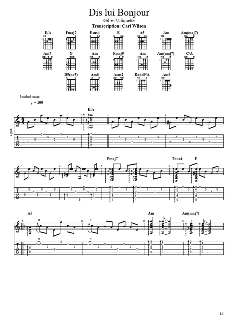 Dis Lui Bonjour | PDF