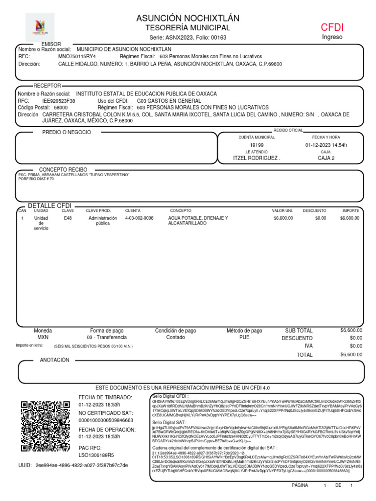 Cfdi Impreso | PDF