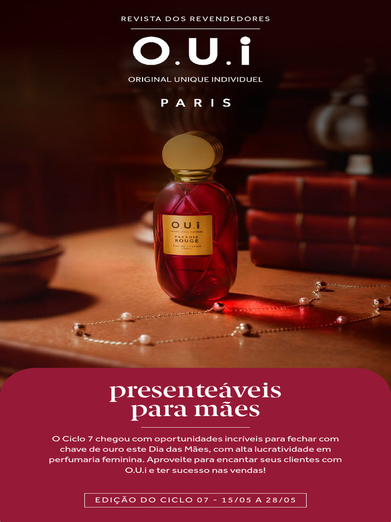 Revista Revendedor Oui Ciclo 07 | PDF | Artigos de higiene pessoal | Odor