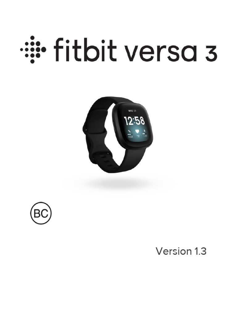 Fitbit Versa 3 User Manual | PDF | Fitbit | I Phone