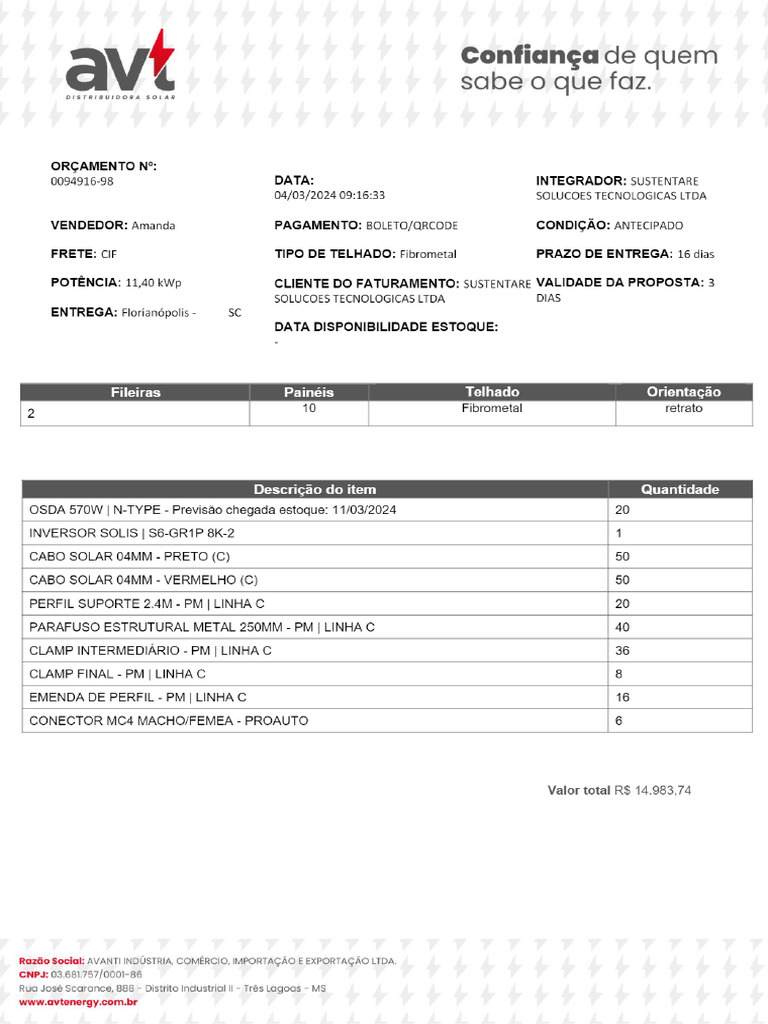 Portal AVT Energy | PDF