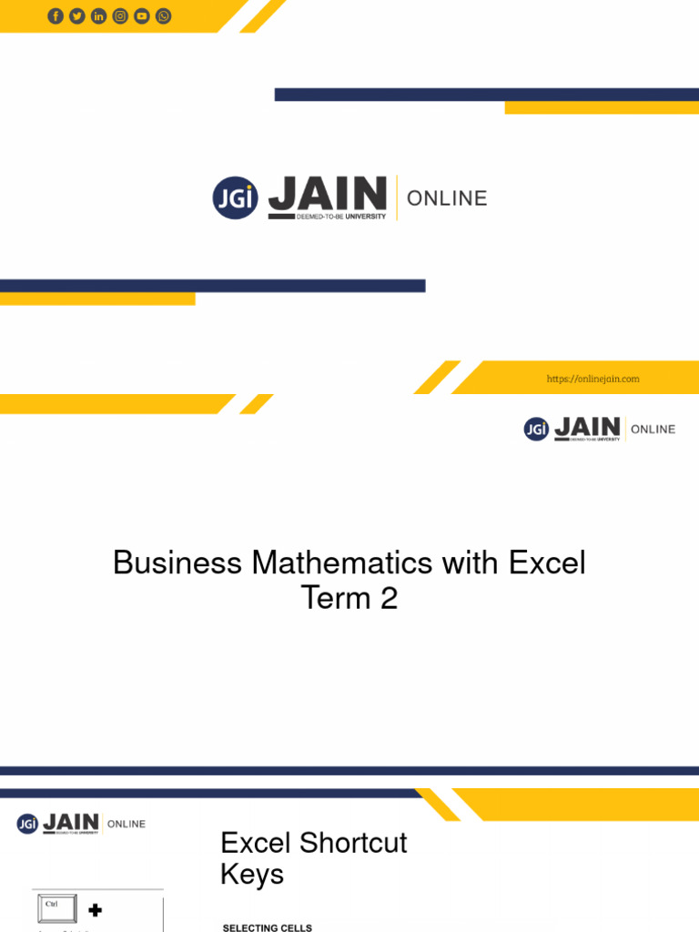 Business Mathematics With MS Excel-2 | PDF | Pie Chart | Microsoft Excel