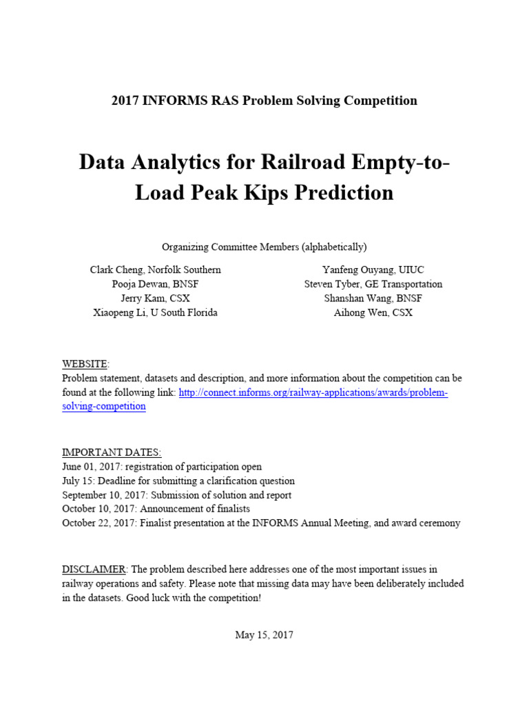 RAS - Peak - Kips - Problem Description | PDF | Sensor | Accelerometer