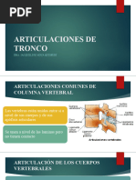 Articulaciones y Ligamentos de La Columna Vertebral | PDF
