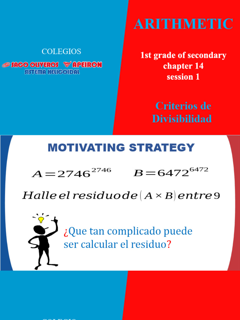 CAP 14_CRITERIOS DE DIVISIBILIDAD_Sesi+¦n 1_ | PDF