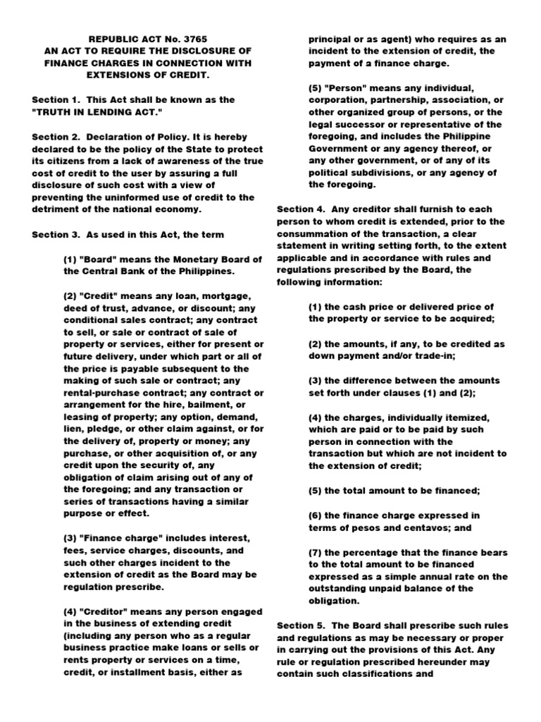 Laws Related To Banking Print For Prelim | PDF | Credit Card | Money