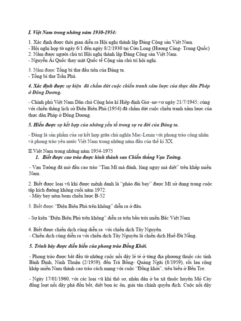 ĐỀ CƯƠNG - LS9 | PDF