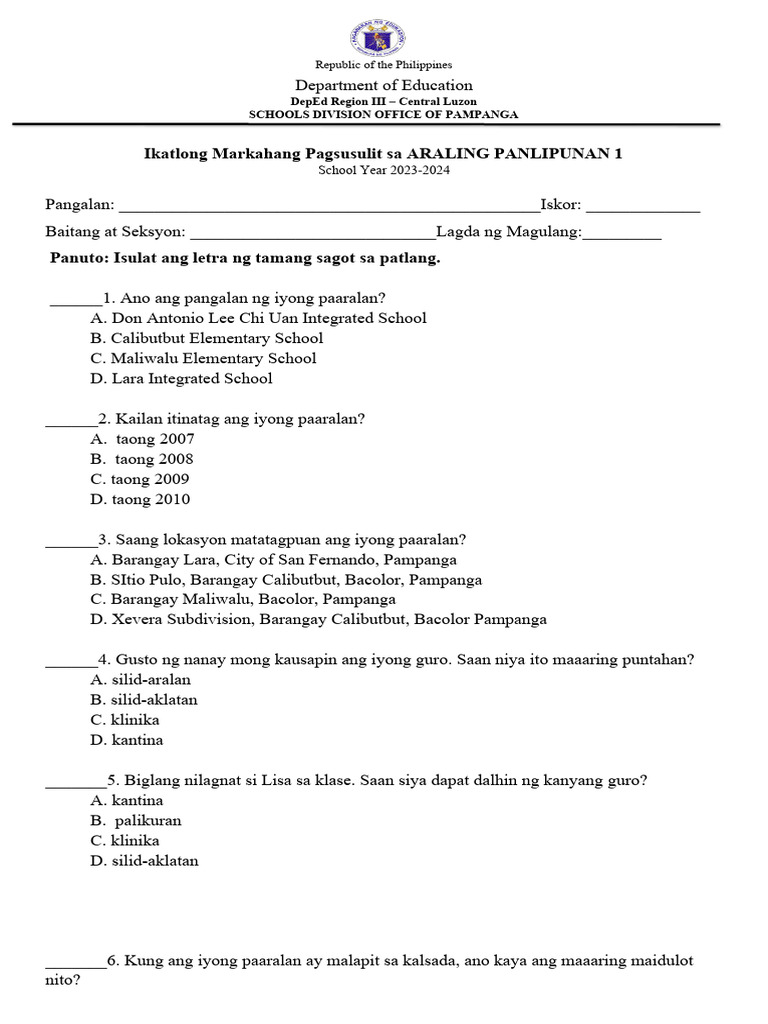 GRADE-1-APAN-Q3-PT-2024-TOS-FINAL | PDF