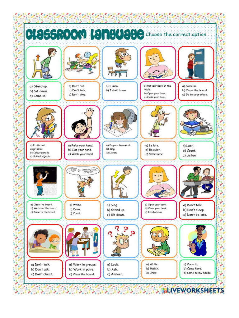 Classroom Language Follow Up Learning | PDF