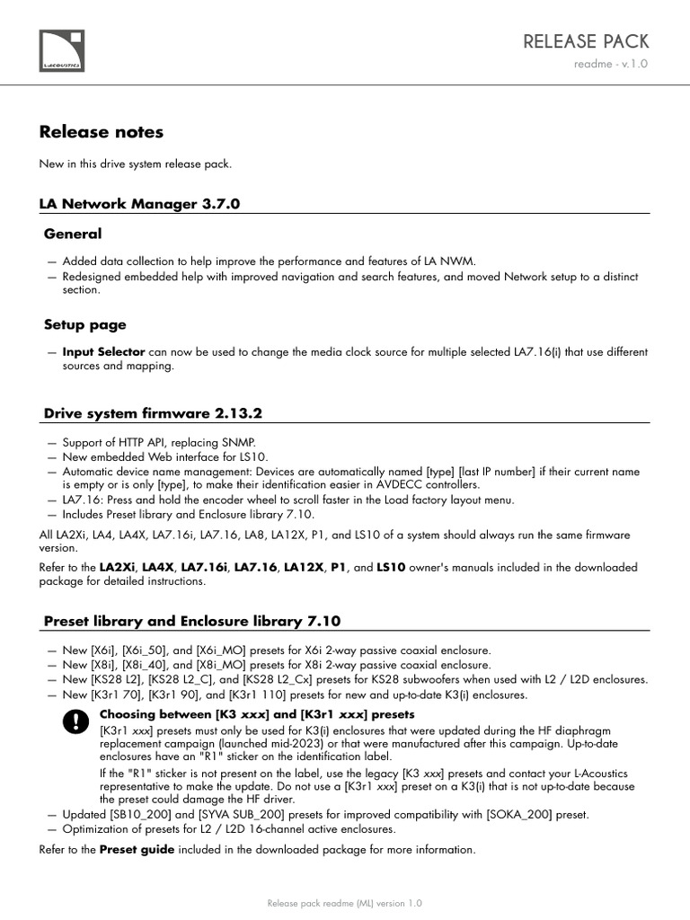 Release Notes Pdf Computer Network Network Interface Controller