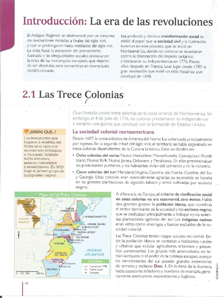 TEXTO-ESCOLAR-las 13 Colonias | PDF