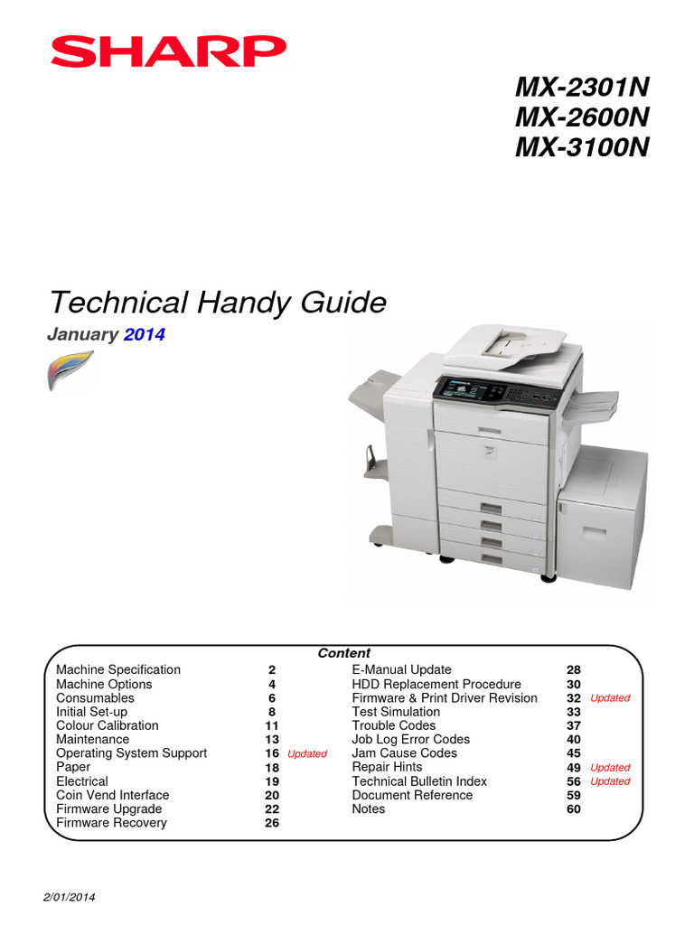 MX2301HG0114 | PDF | Fax | Printer (Computing)