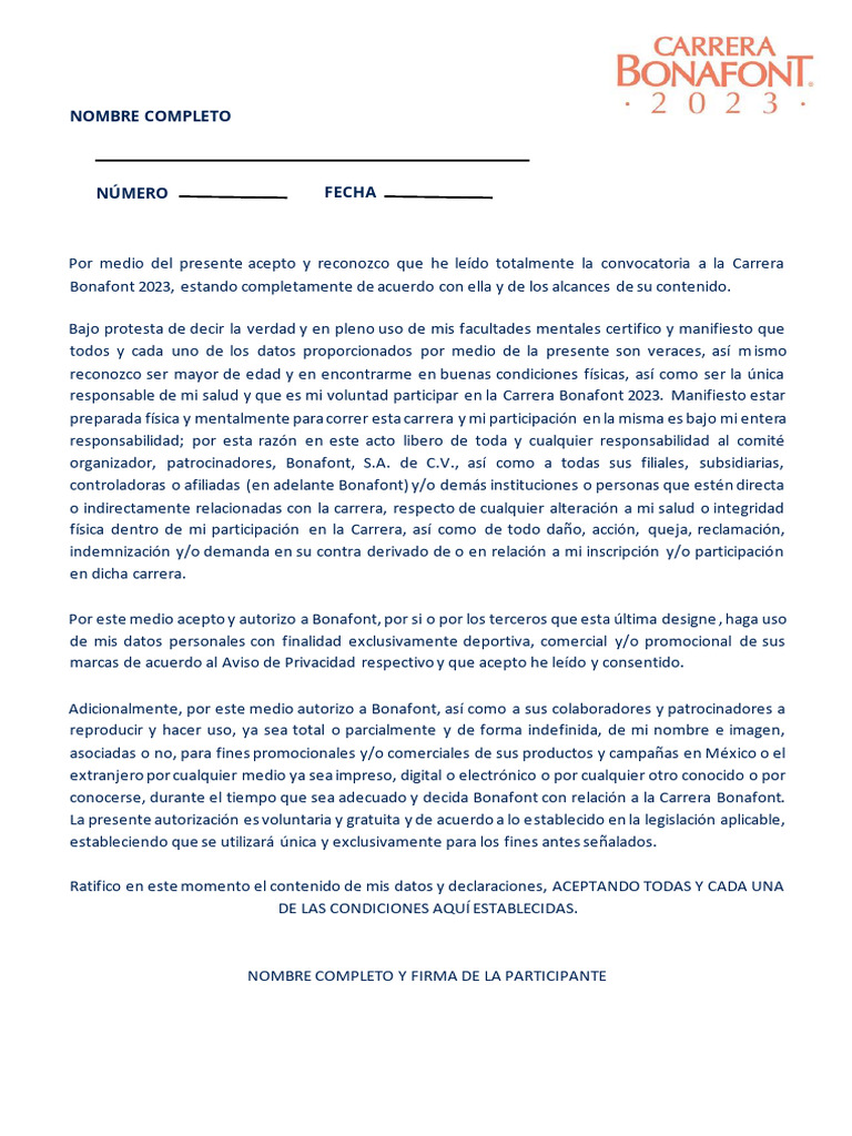 Exoneracion Bonafont 2023 | PDF | Daños y perjuicios