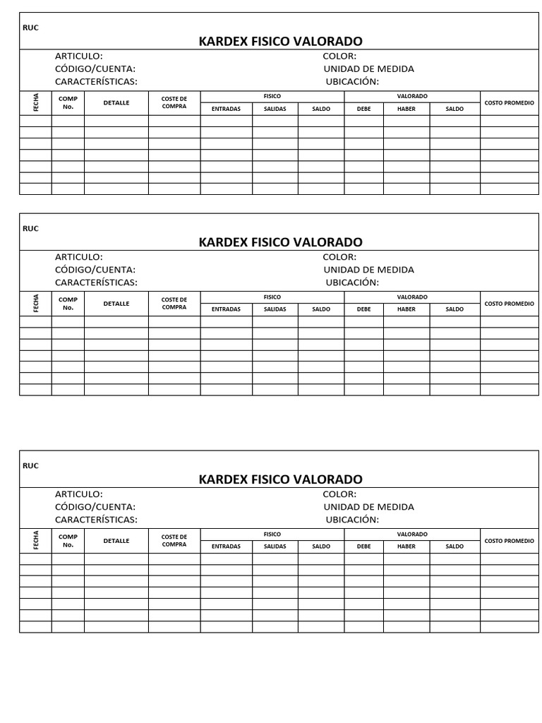 Kardex Planilla | PDF | Estado de resultados | Economias