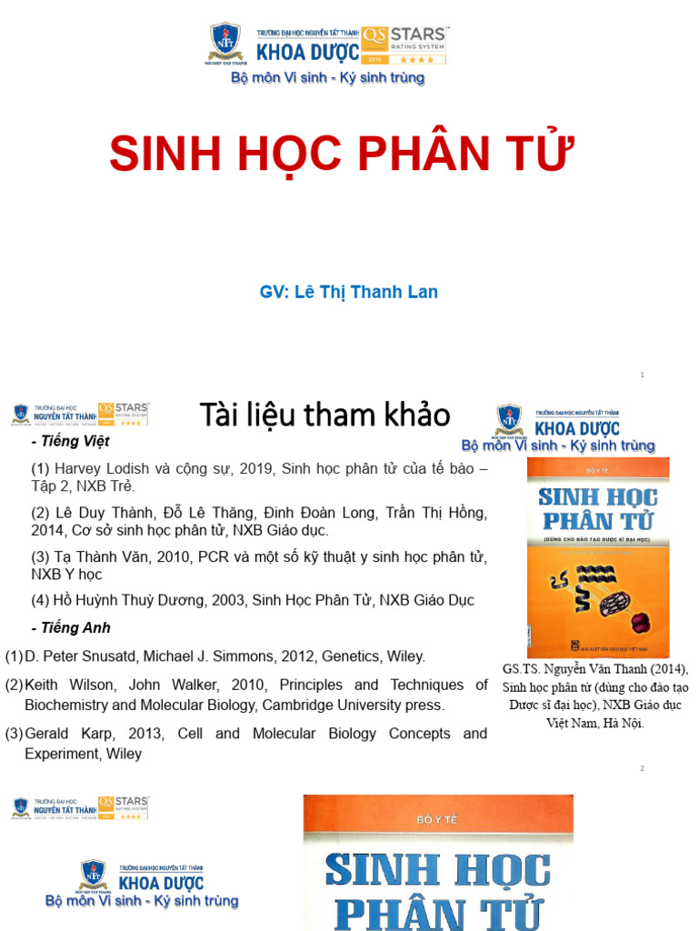 Bài 1. Nhập Môn SHPT | PDF