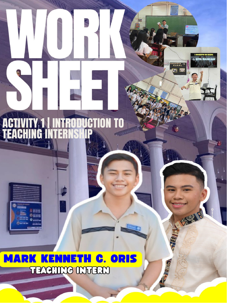 Oris, Mark Kenneth C. Bse-Sst 4-1 Activity 1 | PDF | Teachers | Internship