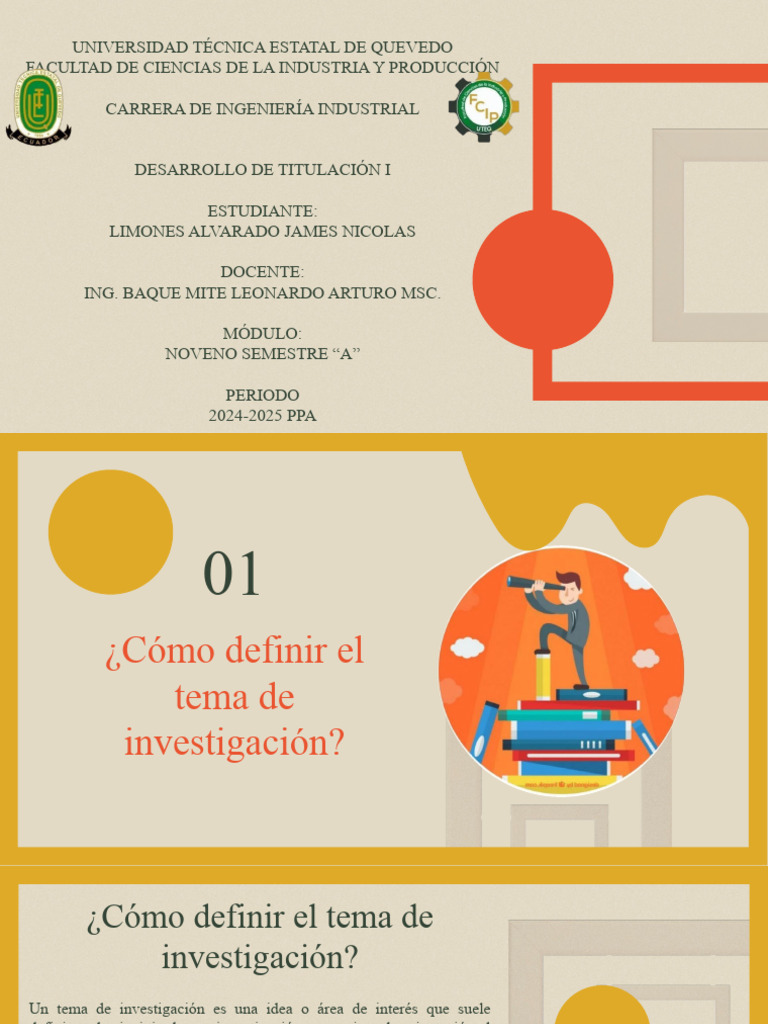 Guía para Definir Tema de Investigación | PDF | Calidad (comercial)