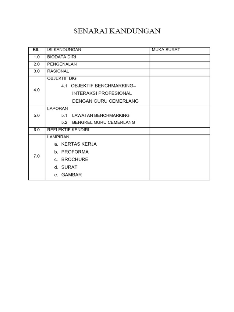 Laporan BIG Benchmarking (Fasa 6) | PDF