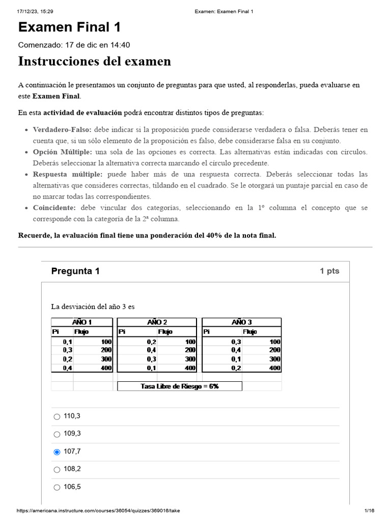 Examen - Examen Final 1.pdfshirley | PDF | Economía Financiera ... Examen - Examen Final 1.pdfshirley | PDF | Economía Financiera ...