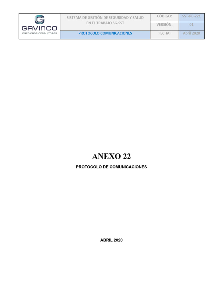 ANX 22 PLAN DE COMUNICACION | PDF