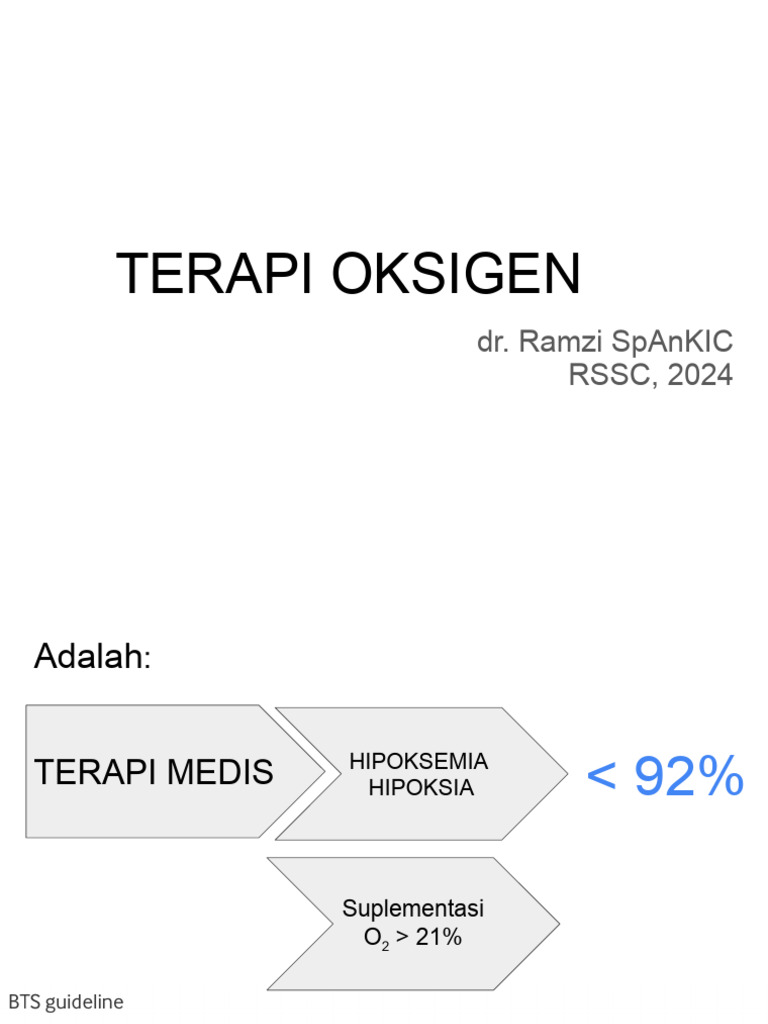 Terapi Oksigen 2024 | PDF