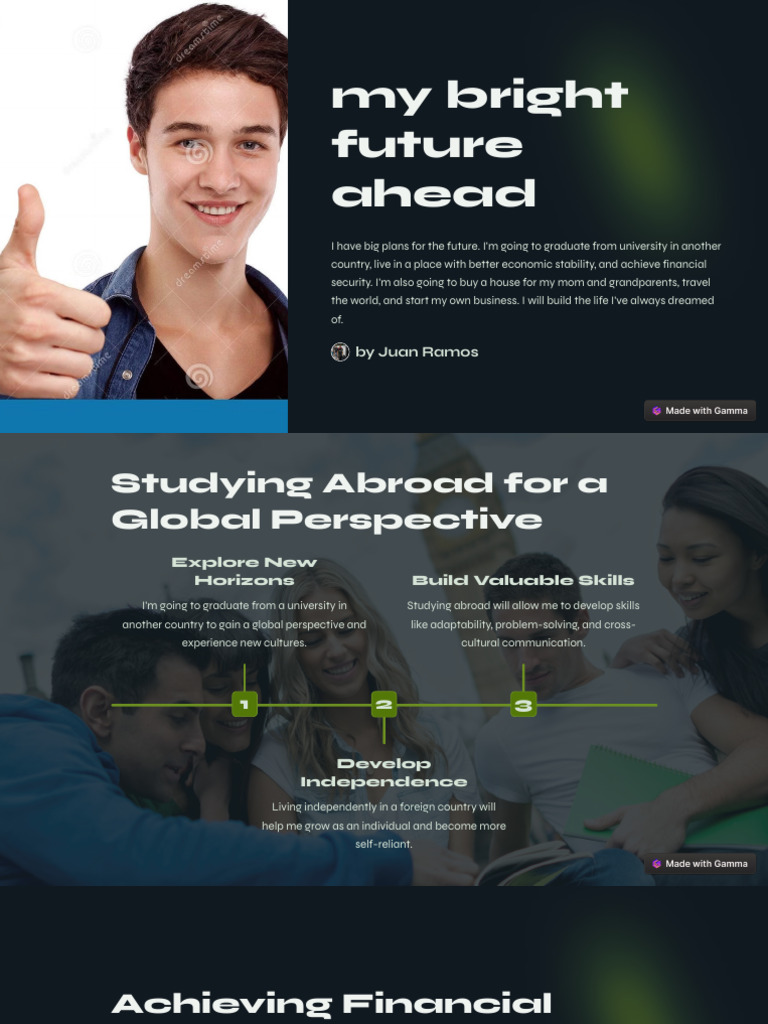 My Bright Future Aspirations | PDF | Entrepreneurship | Mindset