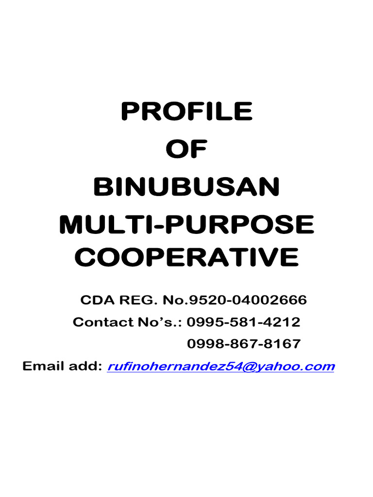 Coop Profile 2023 | PDF | Philippines