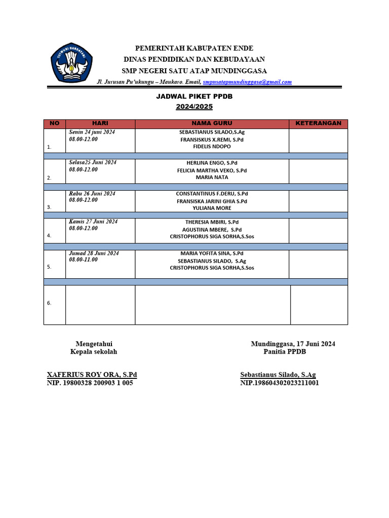 Piket PPDB 2024 | PDF