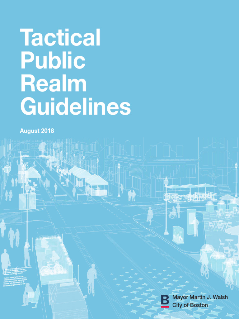 Tactical Public Realm Guidelines | PDF | Street | Sidewalk