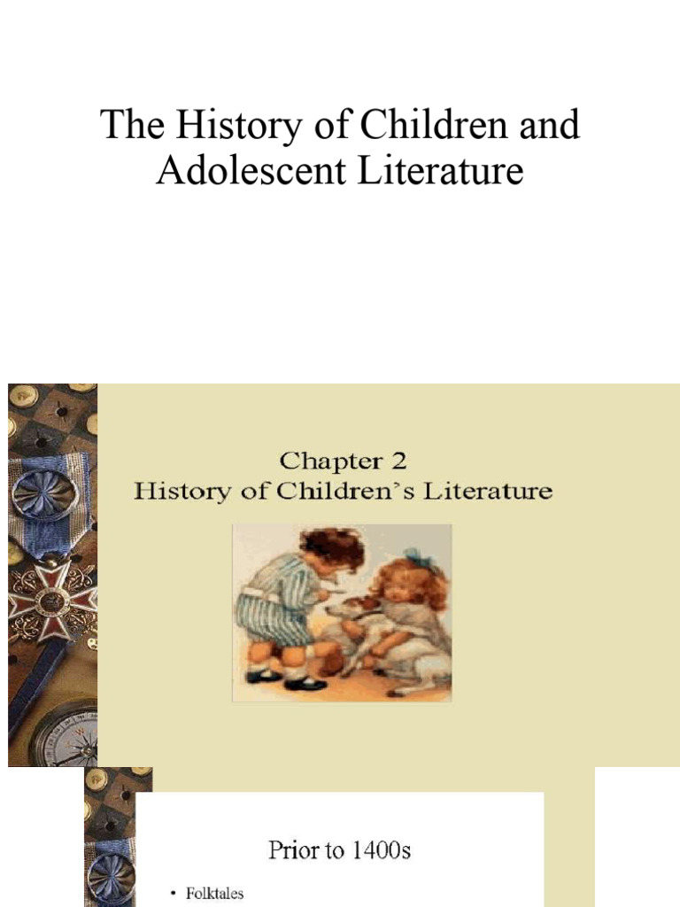 The History of Children and Adolescent Literature | PDF | Children's ...