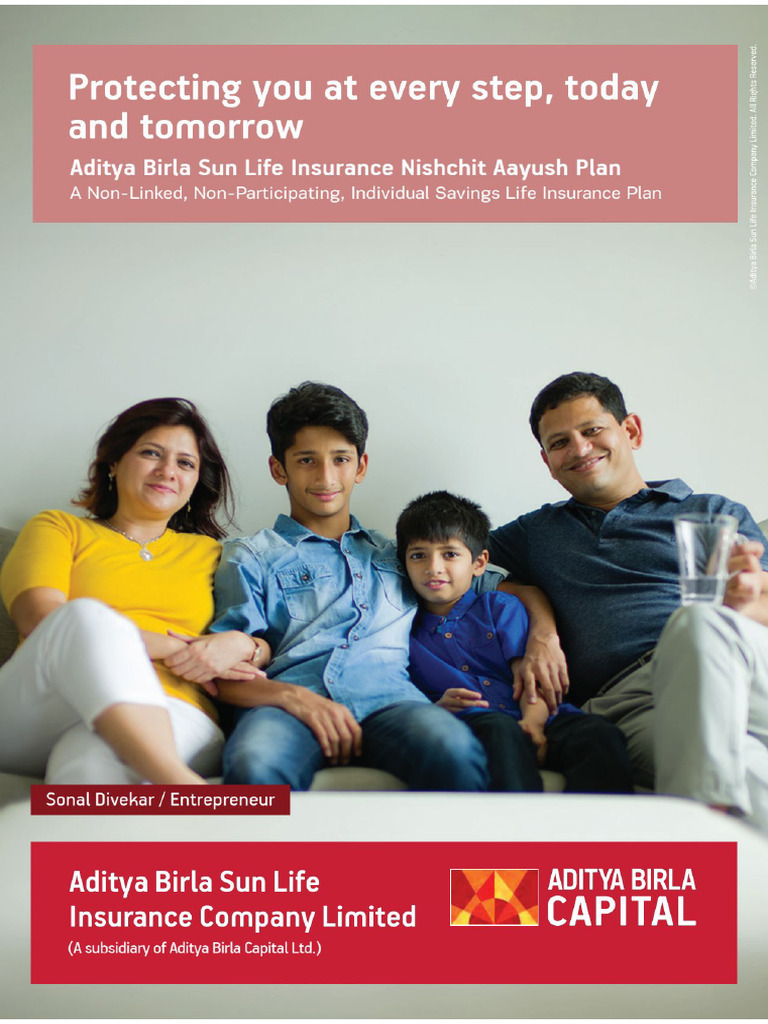 1837 - ABSLI Nishchit Aayush Plan V01 - Leaflet | PDF