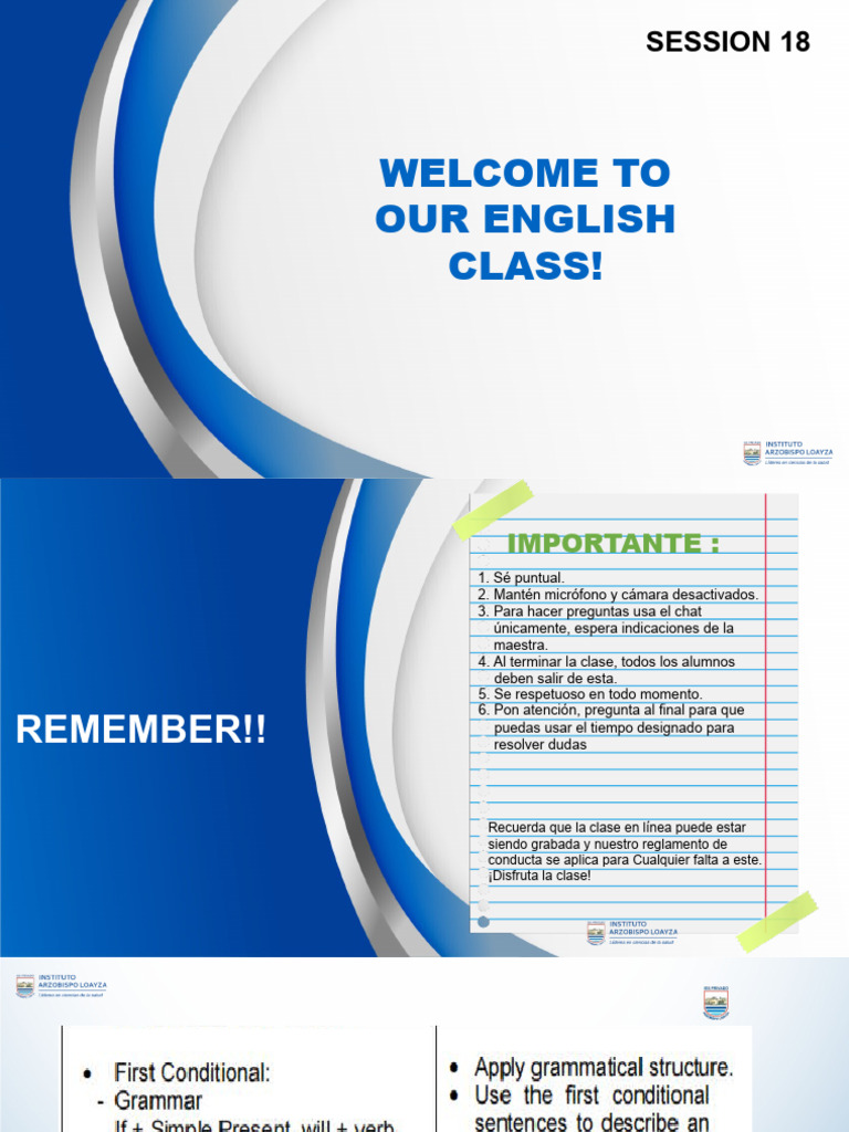English Class Session 18 Guidelines | PDF