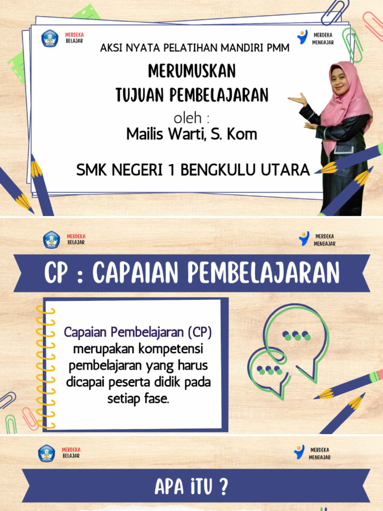 Aksi Nyata Merumuskan Tujuan Pembelajaran (2) - 1 - 11zon | PDF